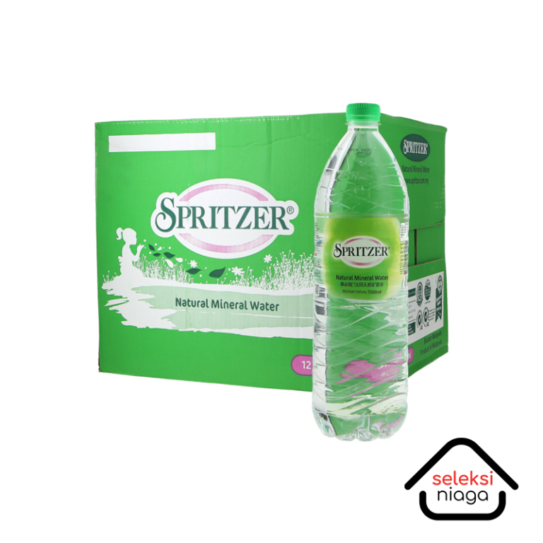 1.5 Litre Spritzer Natural Mineral Water — Seleksi Niaga