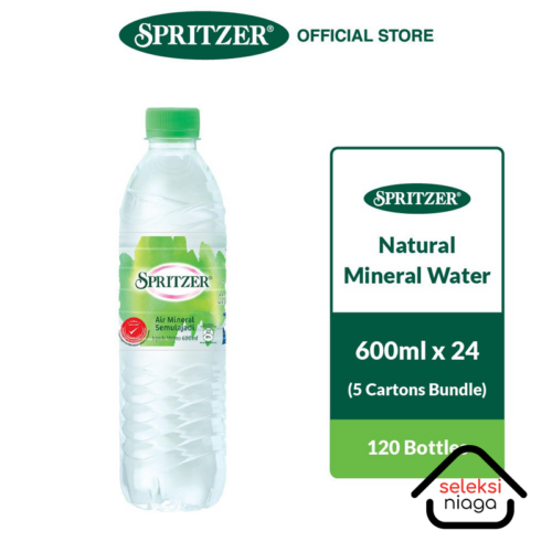 600ml Spritzer Natural Mineral Water — Seleksi Niaga