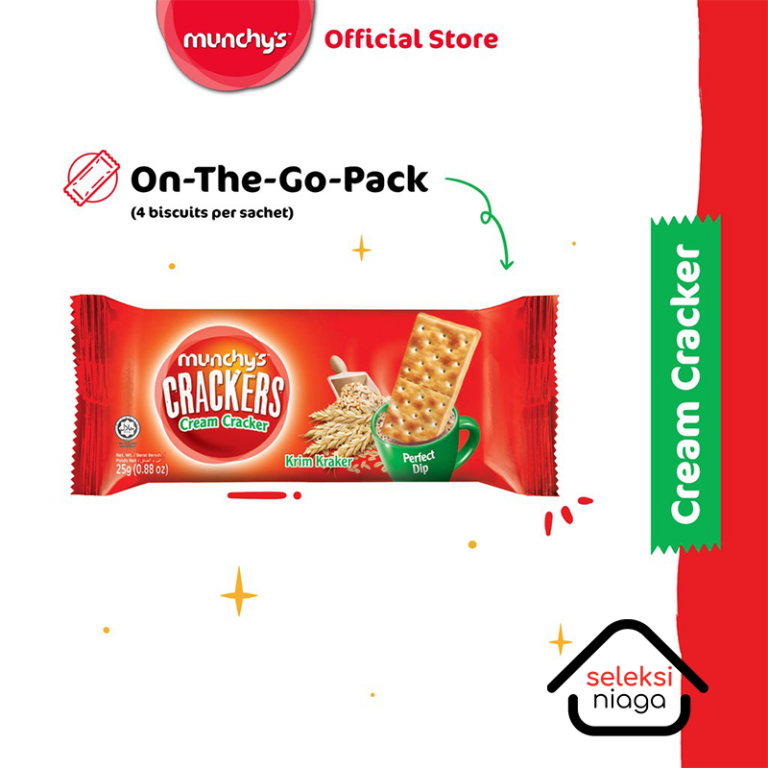 Munchy's Crackers Cream Cracker (300g) — Seleksi Niaga
